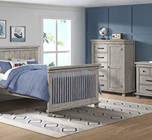 Soho Baby 43037930 Hampton Premium Soft Closing 7-Drawer Dresser, Smooth Stone Wash Finish