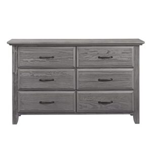 Soho Baby 44036530 Chandler Premium 6-Drawer Dresser, Wire Brush Graphite Gray Finish