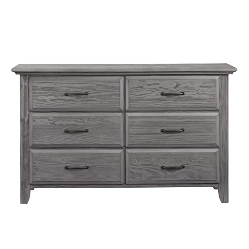 Soho Baby 44036530 Chandler Premium 6-Drawer Dresser, Wire Brush Graphite Gray Finish