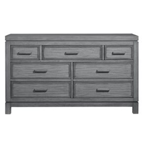 Soho Baby 40037520 Manchester Premium Soft Closing 7-Drawer Dresser, Wire Brush Rustic Gray Finish