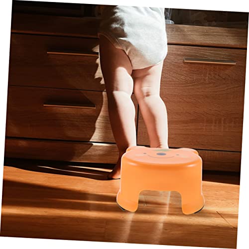 ULDIGI 2pcs Cartoon Plastic Stool Portable Step Stool Plastic Step Stool Stepping Stool for Toddlers Kitchen Step Stool Plastic Footstool Potty Training Step Bathroom Stool Low Stool