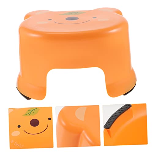 ULDIGI 2pcs Cartoon Plastic Stool Portable Step Stool Plastic Step Stool Stepping Stool for Toddlers Kitchen Step Stool Plastic Footstool Potty Training Step Bathroom Stool Low Stool