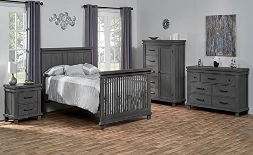 Soho Baby 43037210 Hampton Premium Soft Closing 7-Drawer Dresser, Wire Brush Canyon Gray Finish