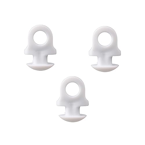 3pcs Keychain Hanger for Bogg Bag, Plastic Hooks Compatible with Bogg Bag Accessories for Bogg Bags Suitable for Charms Tassel Keychains (White)