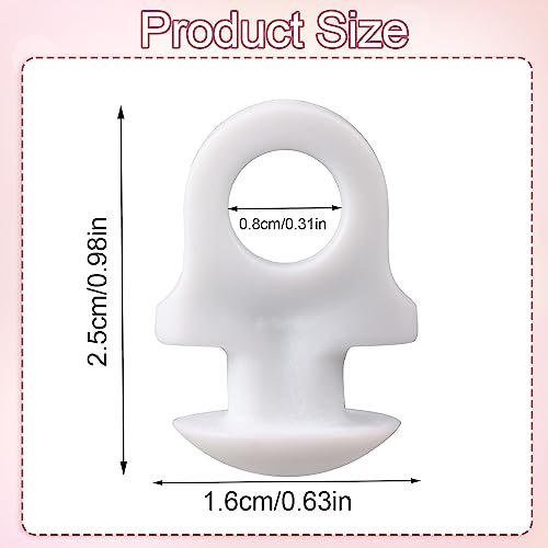 3pcs Keychain Hanger for Bogg Bag, Plastic Hooks Compatible with Bogg Bag Accessories for Bogg Bags Suitable for Charms Tassel Keychains (White)