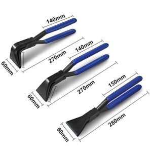 Hand Seamers Sheet Metal Tools, 3-Piece Sheet Metal Bending Pliers Set with Straight Jaw, 45° & 90°Metal Bender Tool, Carbon Steel Material Metal Bending Tool for Bending and Flattening Sheet Metal