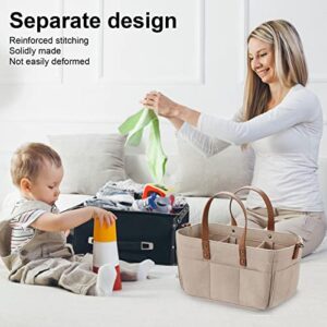 Jextou Baby Diaper Organizer, Diaper Storage Basket, Baby Organizer Basket, Nursery Storage Basket, Multifunctional Diaper Storage Basket For Diaper Wipes