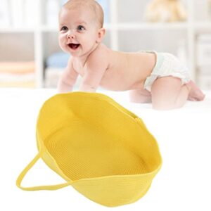 Baby Changing Basket Foldable Baby Carrier Basket Baby Carrier Basket Cartoon Portable Foldable Sleeping Basket Cotton Newborn Sleeper Basket Baby Sleeping Carry Basket (Yellow)