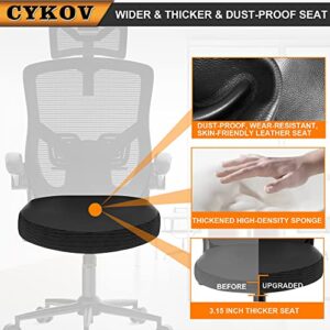 𝑯𝑶𝑴𝑬 𝑶𝑭𝑭𝑰𝑪𝑬 𝑪𝑯𝑨𝑰𝑹, Ergonomic Mesh Desk Chair, High Back Computer Chair- Adjustable Headrest with Flip-Up Arms, Lumbar Support, Swivel Executive Task Chair (Modern, Black)