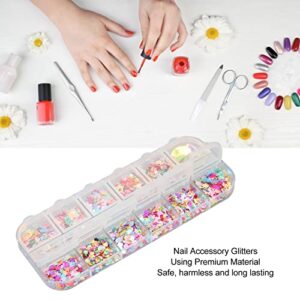 Nail Decals Flakes, Art Glitter Sequins Attractive Various Shapes Shiny Decoration for Nail Art Craft Makeup