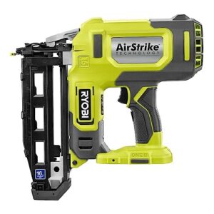 ryobi one+ 18v 16-gauge cordless airstrike finish nailer (tool only)