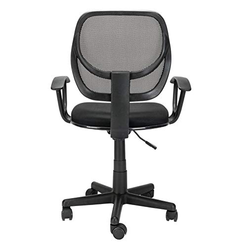 TBGFPO Executive Office Chair - High Back Office Chair with Footrest and Thick Padding - Reclining Computer Chair with Ergonomic Segmented Back, Black