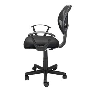 TBGFPO Executive Office Chair - High Back Office Chair with Footrest and Thick Padding - Reclining Computer Chair with Ergonomic Segmented Back, Black