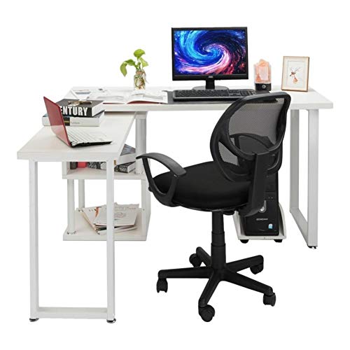 TBGFPO Executive Office Chair - High Back Office Chair with Footrest and Thick Padding - Reclining Computer Chair with Ergonomic Segmented Back, Black