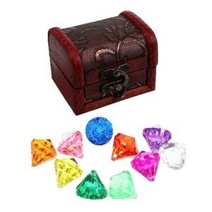 canight 1 set children's jewel toy plastic storage box toy chest for boys pirate accessories for storage bins toys jewelry treasure organizer pirate chest toy box children's gems toys