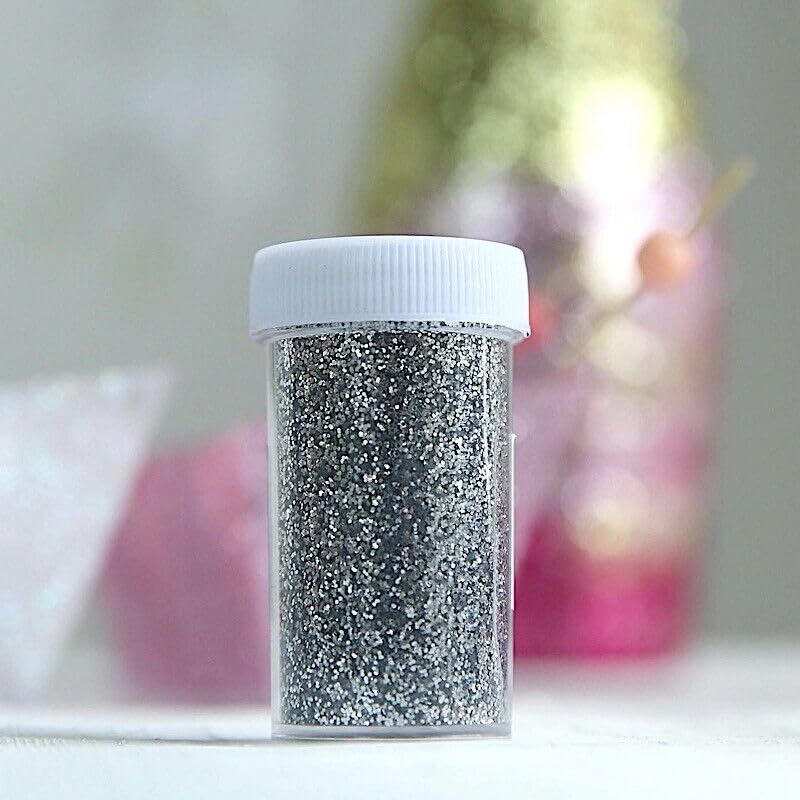 Weddings Parties and Gift Silver Sparkly Glitter Crafts DIY Party Wedding Gray Projects Sale vngift11437