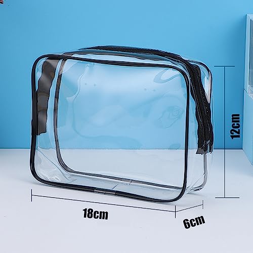 BWEALT Clear Insert Bags for BOGG Bag,Travel Transparent Pouch Storage Pop in Bogg Bags Beach Tote Accessories 4 Hole Decorative Bag with Zipper