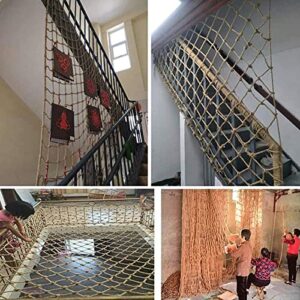 Outdoor Climbing net for Kids Adults, Backyard Playground net, Durable Climbing Cargo net Rope Ladder for Balcony Railing Protection, Stair Fall Prevention, attic Ceiling Decoration.(Size:2m* 2m)