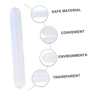 2pcs Box Transparent Box Holder Plastic Bins for Storage Carrying Case Temperature Measurement Tool Box Underarm Thermomete Box Small Box Storage Box