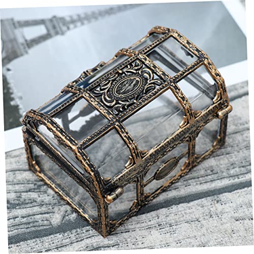 HOLIDYOYO 3 Pcs Pirate Treasure Chest Pirate Treasure Chest for Childrens Toys Children Toys Antique Jewelry Box Storage Plastic Treasure Chest Treasure Chest Box Toy Box Treasure Box