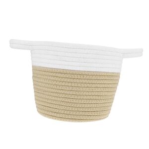 1pc round storage box foldable bins for storage round woven basket woven baskets woven storage bins clothes hamper blanket basket color matching basket organizing basket