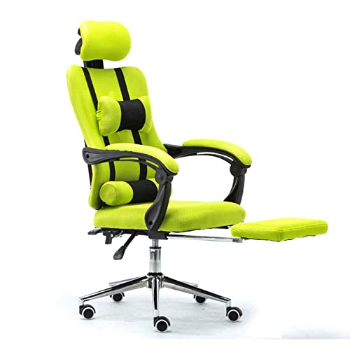 Family Office Chair Office Chair Height Adjustable Desk Chair Swivel Computer Chair Ergonomic Executive Chairs Managerial Chairs Firm Seat Cushion (Color : Green)