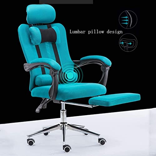 Family Office Chair Office Chair Height Adjustable Desk Chair Swivel Computer Chair Ergonomic Executive Chairs Managerial Chairs Firm Seat Cushion (Color : Green)