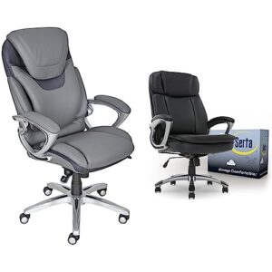 serta air health and wellness executive office chair high back ergonomic for lumbar support task swivel & big & tall executive office chair high back all day comfort ergonomic lumbar support