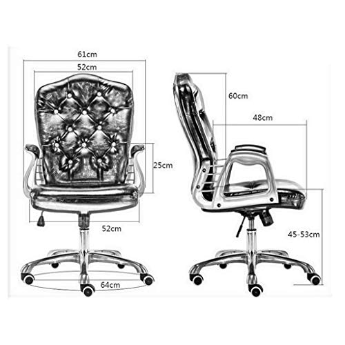 ZHAOLEI Office Chair - High Back Executive Swivel Office Desk Chair with Ribbed Upholstery, Lumbar Support, Style