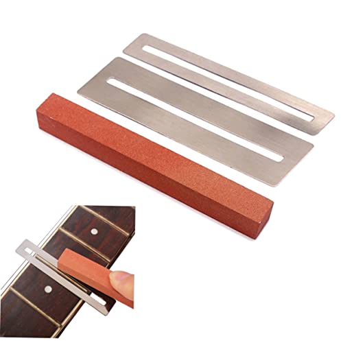 Fret Polish Clean Beam Stone Fretboard Protector Fret Leveling Beam Silk Flakes Grinding Stone Fingerboard Brown Leveling Sanding Fret Polish