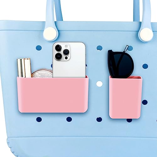 DGLOZE 2PCS Organizer Holder for Bogg Bag, Accessories for Bogg Bags Compatible with Bogg Bag Original, Insert Organizer Holder Compatible with Bogg Bag (Pink)