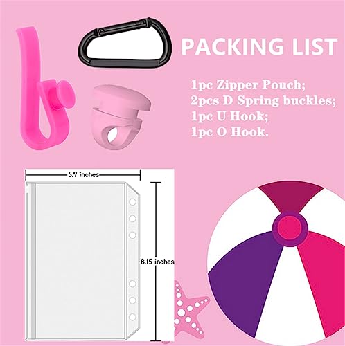 ThuroLeo 4 Packs Hooks Accessories for Bogg Bags,Hat Cap Hang Charms Phone Waterproof Case Key Sunglass Lipstick Wallet Hanger Set,Women Beach Bags Vacation Travel Necessities Women Gift (White)