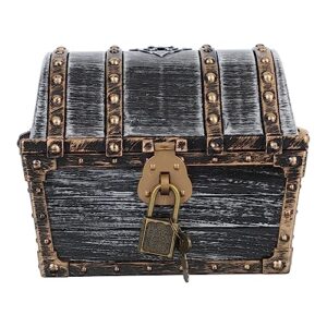 zerodeko 1pc box pirate box plastic playes kids treasure chest wooden treasure chest box girl treasure chest metal treasure chest jewelry treasure box pirate storage chest storage chest toy