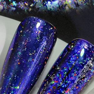 ljhnba Opal Powder Irregular Foil Loose Glitter Pigments Eyeshadow Nail Art Resin Crafts Manicure Chrome Decoration