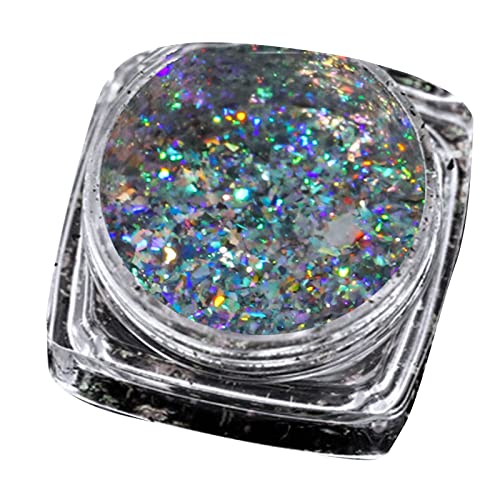 ljhnba Opal Powder Irregular Foil Loose Glitter Pigments Eyeshadow Nail Art Resin Crafts Manicure Chrome Decoration