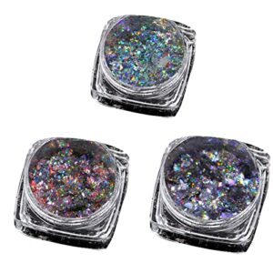 ljhnba Opal Powder Irregular Foil Loose Glitter Pigments Eyeshadow Nail Art Resin Crafts Manicure Chrome Decoration