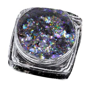 ljhnba Opal Powder Irregular Foil Loose Glitter Pigments Eyeshadow Nail Art Resin Crafts Manicure Chrome Decoration