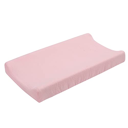 Newborn Baby Diaper Changing Pad Soft Stretchy Muslin Breathable Cover Change Table Cover for Lounger Cover