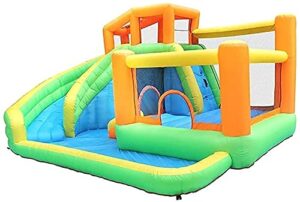 bouncy castle, inflatable castle for kids inflatable castle family children's playground outdoor play equipment small trampoline slide (outdoor sports)