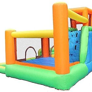 Bouncy Castle, Inflatable Castle for Kids Inflatable Castle Family Children's Playground Outdoor Play Equipment Small Trampoline Slide (Outdoor Sports)