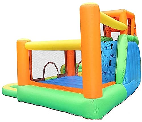 Bouncy Castle, Inflatable Castle for Kids Inflatable Castle Family Children's Playground Outdoor Play Equipment Small Trampoline Slide (Outdoor Sports)