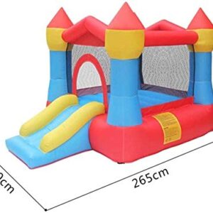 Bouncy Castle, Inflatable Castle for Children， Trampoline Home Small Inflatable Slide Parent-Children s Playground Kindergarten Indoor and Outdoor Toy Playground