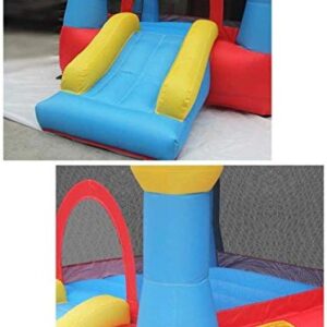 Bouncy Castle, Inflatable Castle for Children， Trampoline Home Small Inflatable Slide Parent-Children s Playground Kindergarten Indoor and Outdoor Toy Playground