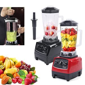 drink blender, blender for shakes and smoothies,blender for kitchen max 2200w high power home blender with timer, smoothie maker 2000 ml for crushing ice, frozen dessert, soup,fish (red)