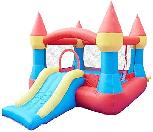 Bouncy Castle, Inflatable Castle for Children， Trampoline Home Small Inflatable Slide Parent-Children s Playground Kindergarten Indoor and Outdoor Toy Playground