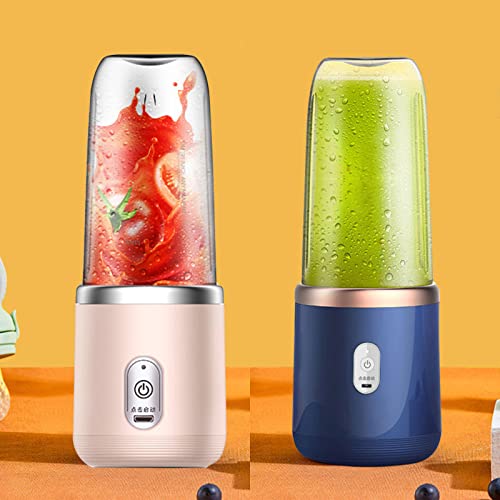 Qiopertar Portable Blenders,Personal Blend-er For Shakes And Smoothies, Fruit Juicer USB Rechargeable With 6 Blades, Handheld Blenders For Sports Travel And Outdoors