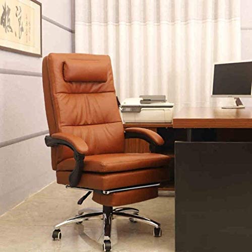 XXXDXDP High Back Office Chair Executive Desk Chair with Padded Armrests,Adjustable Ergonomic Swivel Task Chair with Lumbar Support (Color :Black or Brown) (Color : D)