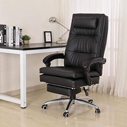 XXXDXDP High Back Office Chair Executive Desk Chair with Padded Armrests,Adjustable Ergonomic Swivel Task Chair with Lumbar Support (Color :Black or Brown) (Color : D)