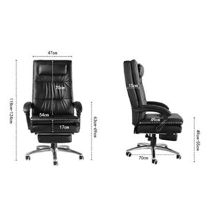 XXXDXDP High Back Office Chair Executive Desk Chair with Padded Armrests,Adjustable Ergonomic Swivel Task Chair with Lumbar Support (Color :Black or Brown) (Color : D)