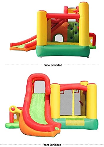 Inflatable Castle for Children,/Indoor and Outdoor Large-Scale Park Trampoline/Slide Rock Climbing/Small Household Playground/Safe and Non-Toxic/Easy to Clean